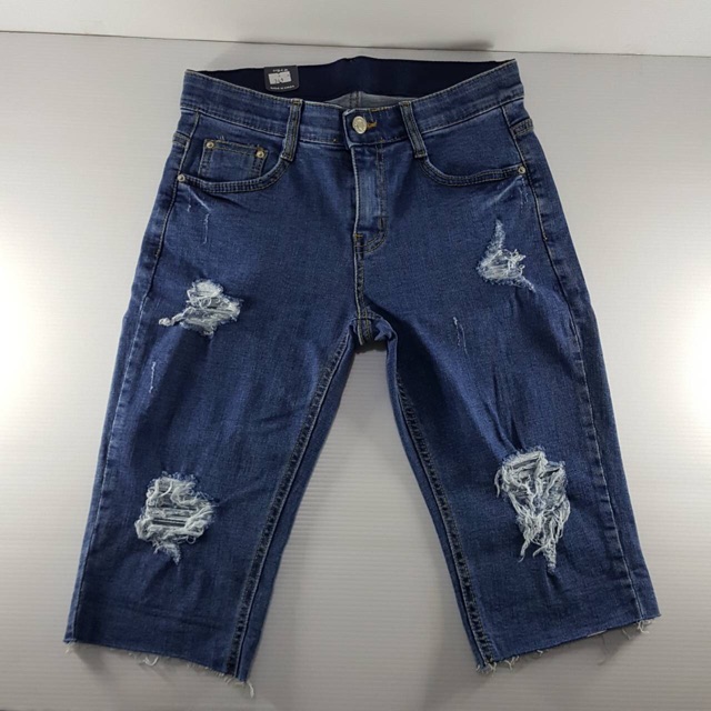 กางเกงยีนส์ สามส่วน Pop Jeans Korea เอว 28” | Shopee Thailand