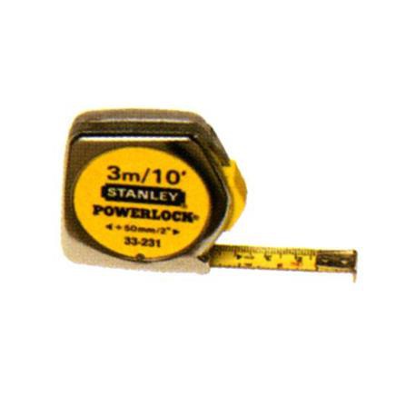 ตลับเมตร STANLEY POWERLOCK 3M น้ำหนักเบา มีหน่วยวัดที่ละเอียดชัดเจน ...