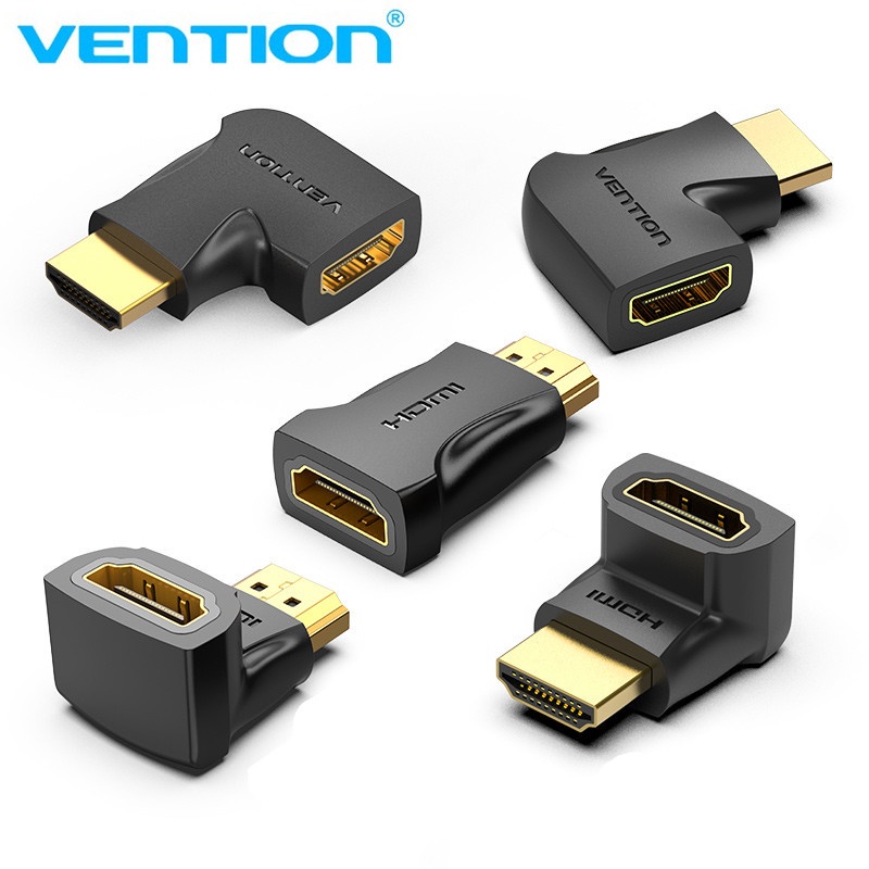 Vention 4K HDMI ตัวผู้ เป็น ตัวเมีย สายเคเบิล เชื่อมต่อ HDMI มุมขวา อะ ...
