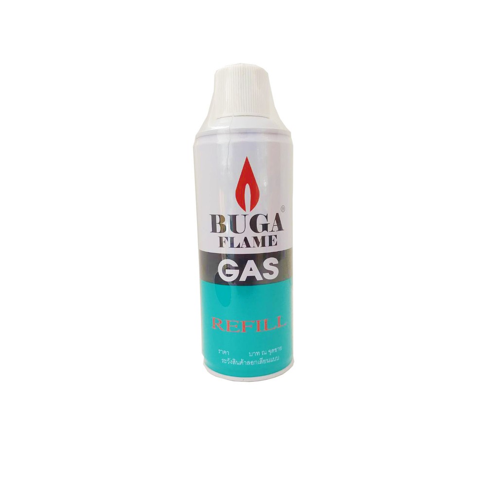 BUGA FLAME GAS แก๊สเติมไฟแช็คฝาขาว แก๊สบูก้ากระป๋อง BUGA FLAME GAS ...