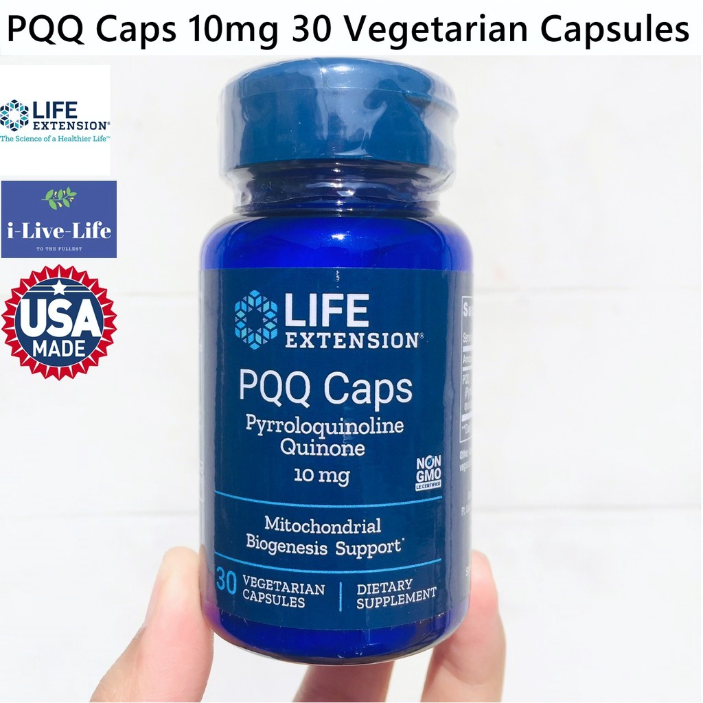 พีคิวคิว PQQ Caps 10mg 30 Vegetarian Capsules - Life Extension | Shopee ...