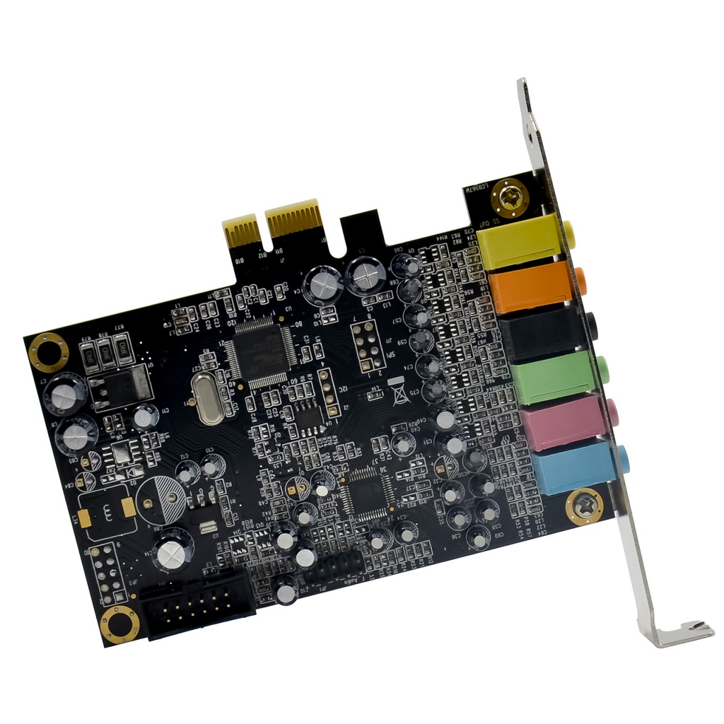 Card PCI Express X1 Sound7.1 Chipset C-Media CM8828+CM9882 การ์ดเสียง ...