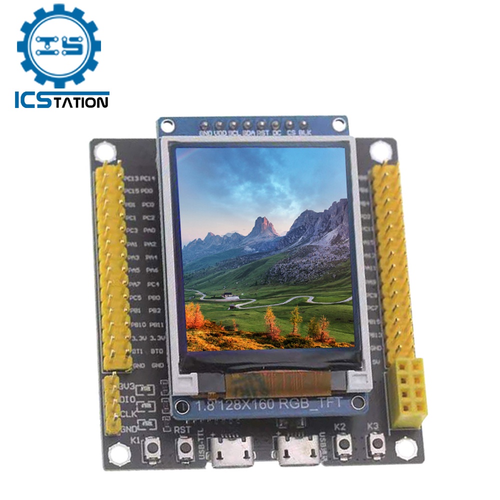 Microcontroller STM32 Development Board STM32F103RCT6 1.8inch TFT LCD ...