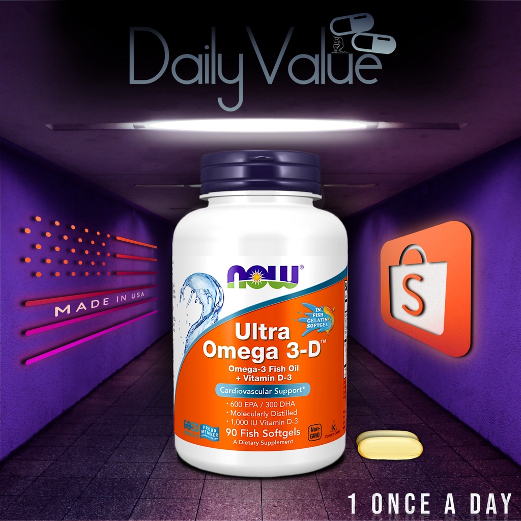 โอเมก้า3 / ULTRA OMEGA 3-D w/ Vitamin D3 by NOW FOODS | Shopee Thailand
