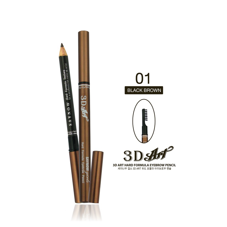 ดินสอเขียนคิ้ว แบบเหลา เซย์นาว SAYNOW 3D ART HARD FORMULA กันน้ำ กัน ...