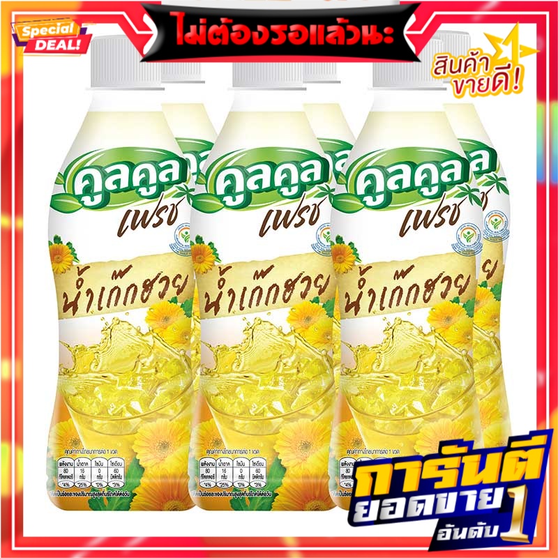 คูลคูลเฟรช น้ำเก๊กฮวย 280 มล. x 6 ขวด Kool Kool Fresh Chrysanthemum 280 ml x 6 Bottles | Shopee ...