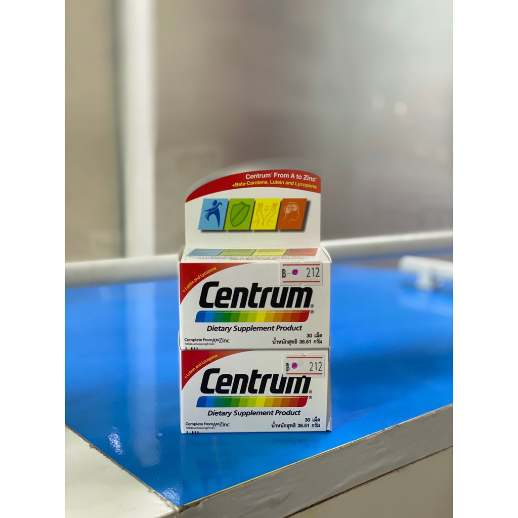 พร้อมส่ง Centrum Beta-Carotine Lutein วิตามินและเกลือแร่รวมที่จำเป็น 22 ...