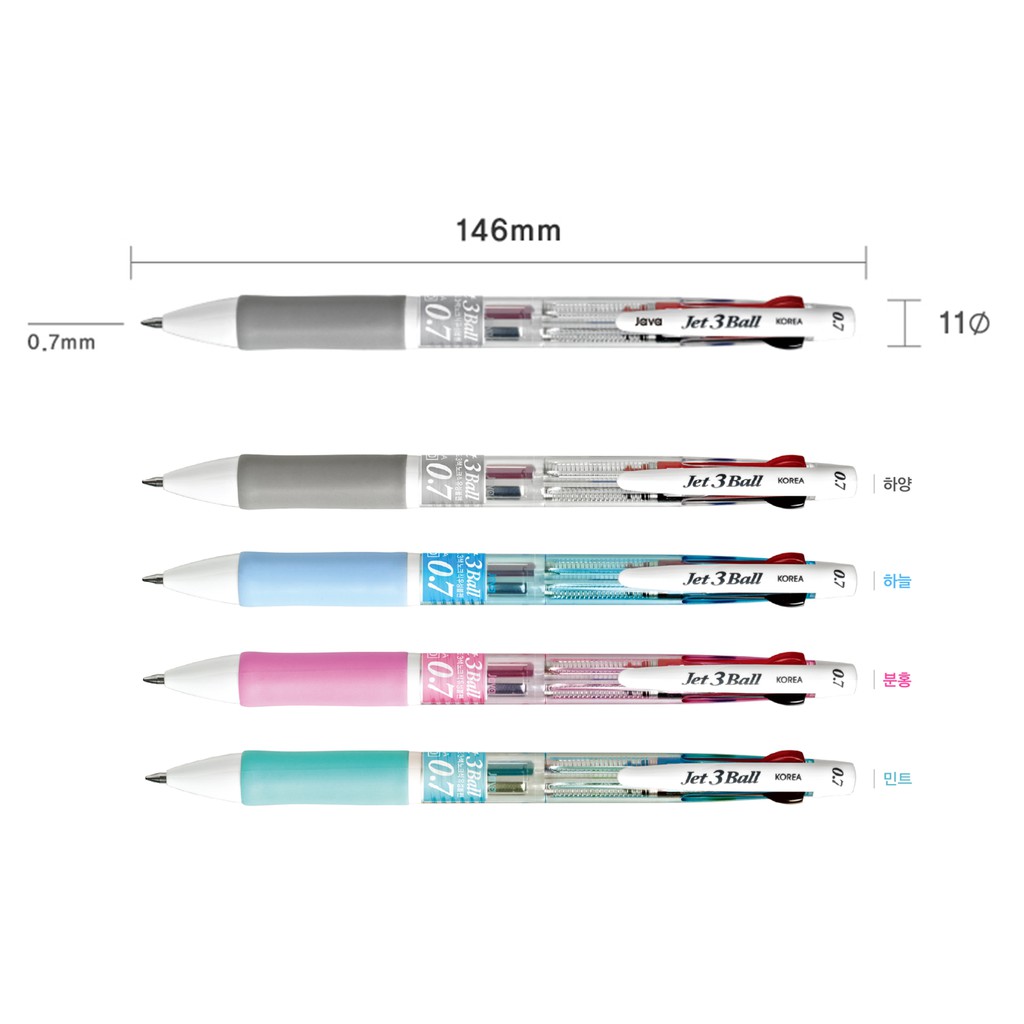 ปากกา 3in1 Java JET 3 Ball Multi pen 0.7 mm | Shopee Thailand