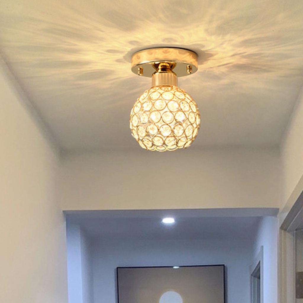 Modern Crystal Ceiling Light Flush Mount for Hallway Entryway Aisle ...