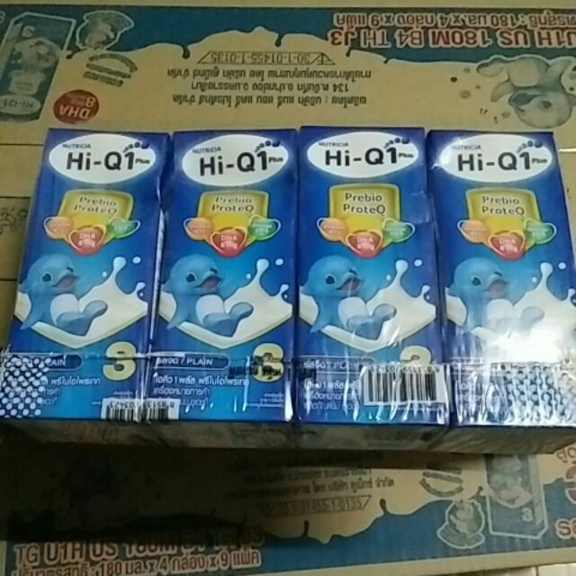 Hi-Q UHT 1Plus สูตร 3 รสจืด ขนาด 180 มล แพค 4 กล่อง ยกลัง 9 แพค (36 ...