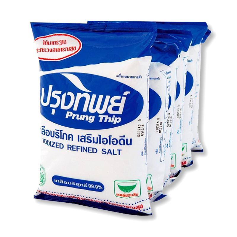 ปรุงทิพย์ เกลือบริโภค 500 กรัม x 6 ถุง Prung Thip Edible Salt 500g x 6 ...