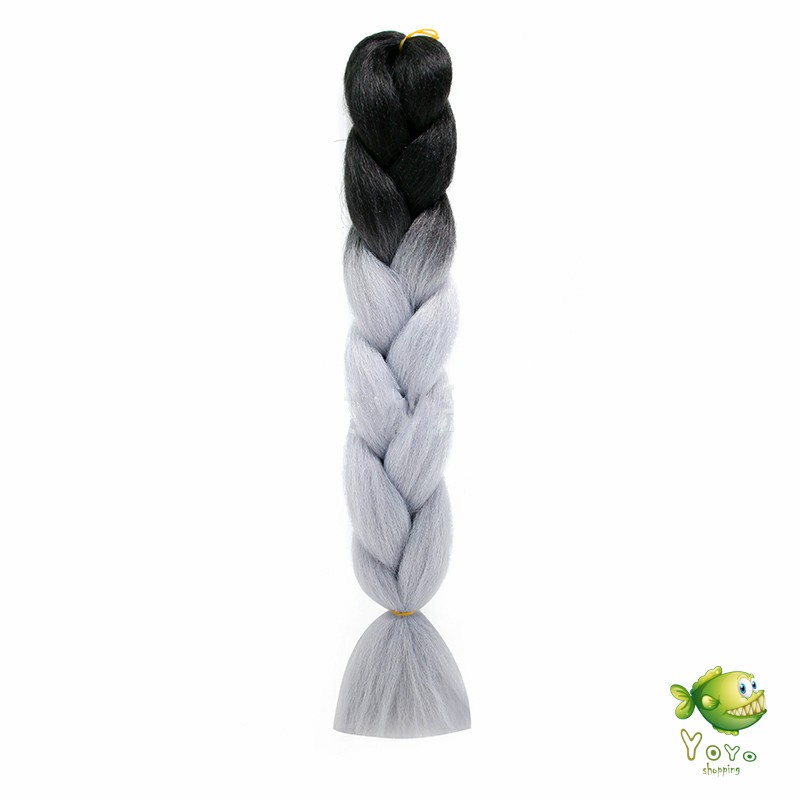 YOYO ผมเปีย ไหมถักผม สีทูโทน แอฟริกันเดรดล็อกส์ wig braids | Shopee ...
