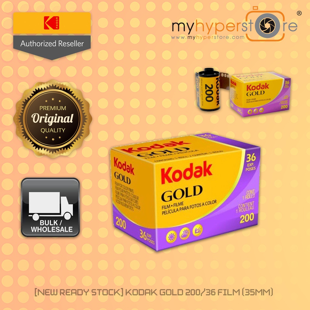 Kodak Gold 200 35mm Color Negative Film 36 Exp (Exp Date : 01/2025) By Myhyperstore | Shopee ...