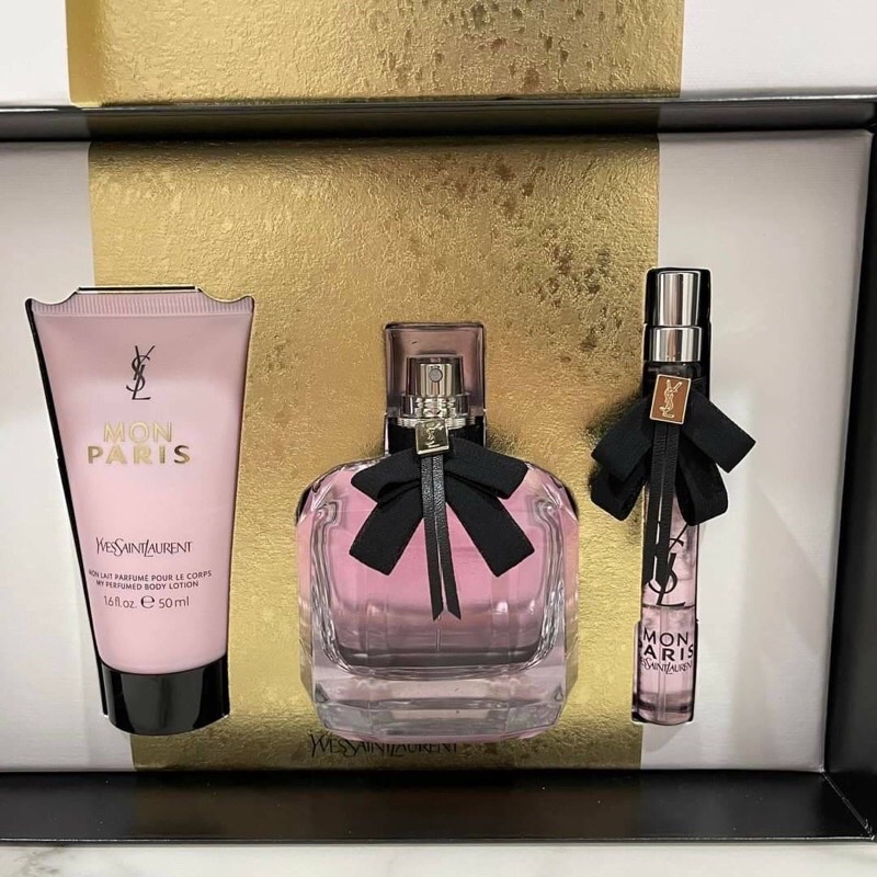 YSL Mon Paris EDP ฮอลลิเดย์ 2021 เซ็ท 3 ชิ้น | Shopee Thailand