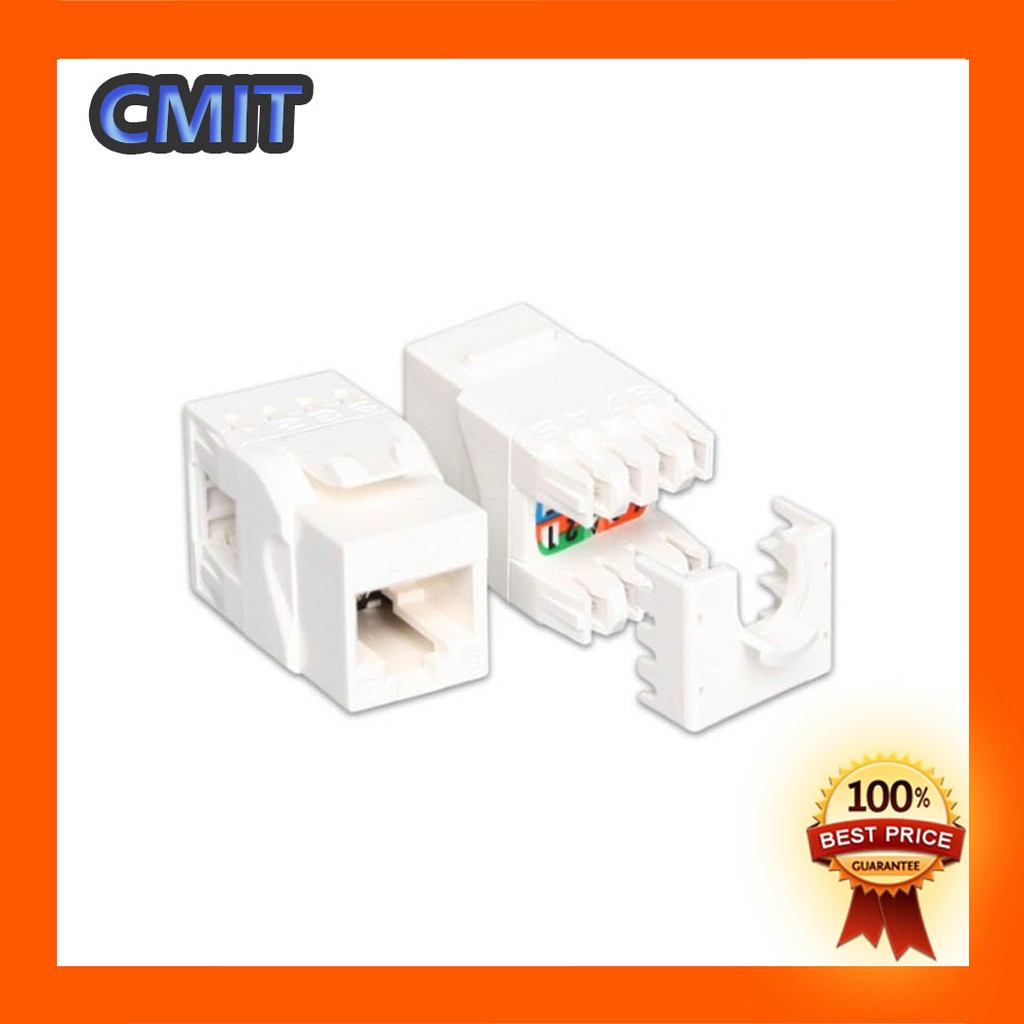 CMIT LINK CAT 6 RJ45 Modular JACK, Slim เต้ารับเเลนตัวเมีย US-1006SL ...
