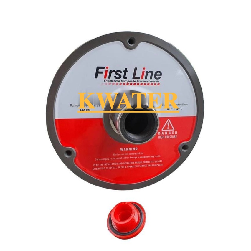[เครื่องกรองน้ำ] ฝาอุด อะไหล่ VESSEL FRP-FIRST LINE 8 นิ้ว 8040 (BOTTOM ...