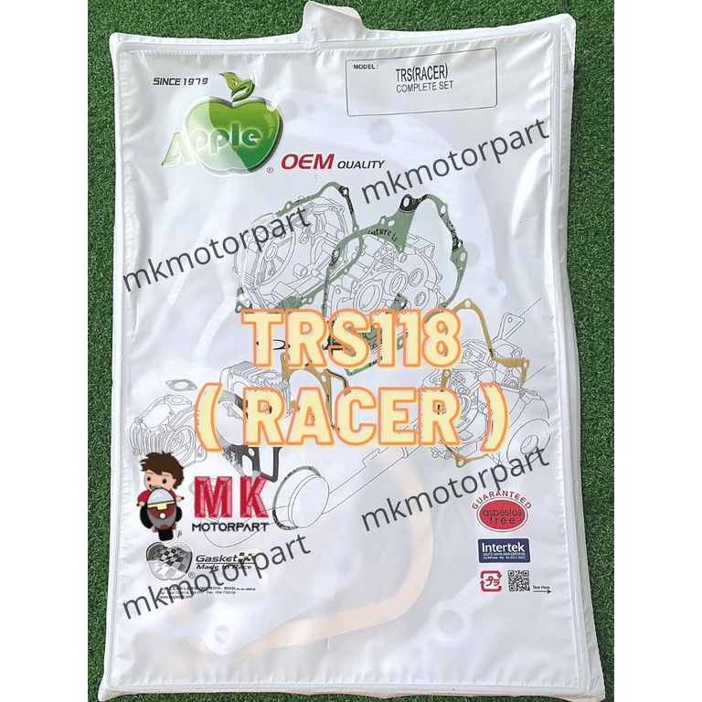 ปะเก็นยกเครื่อง Suzuki TRS118 ครบชุดปะเก็น Apple TRS Racer | Shopee ...