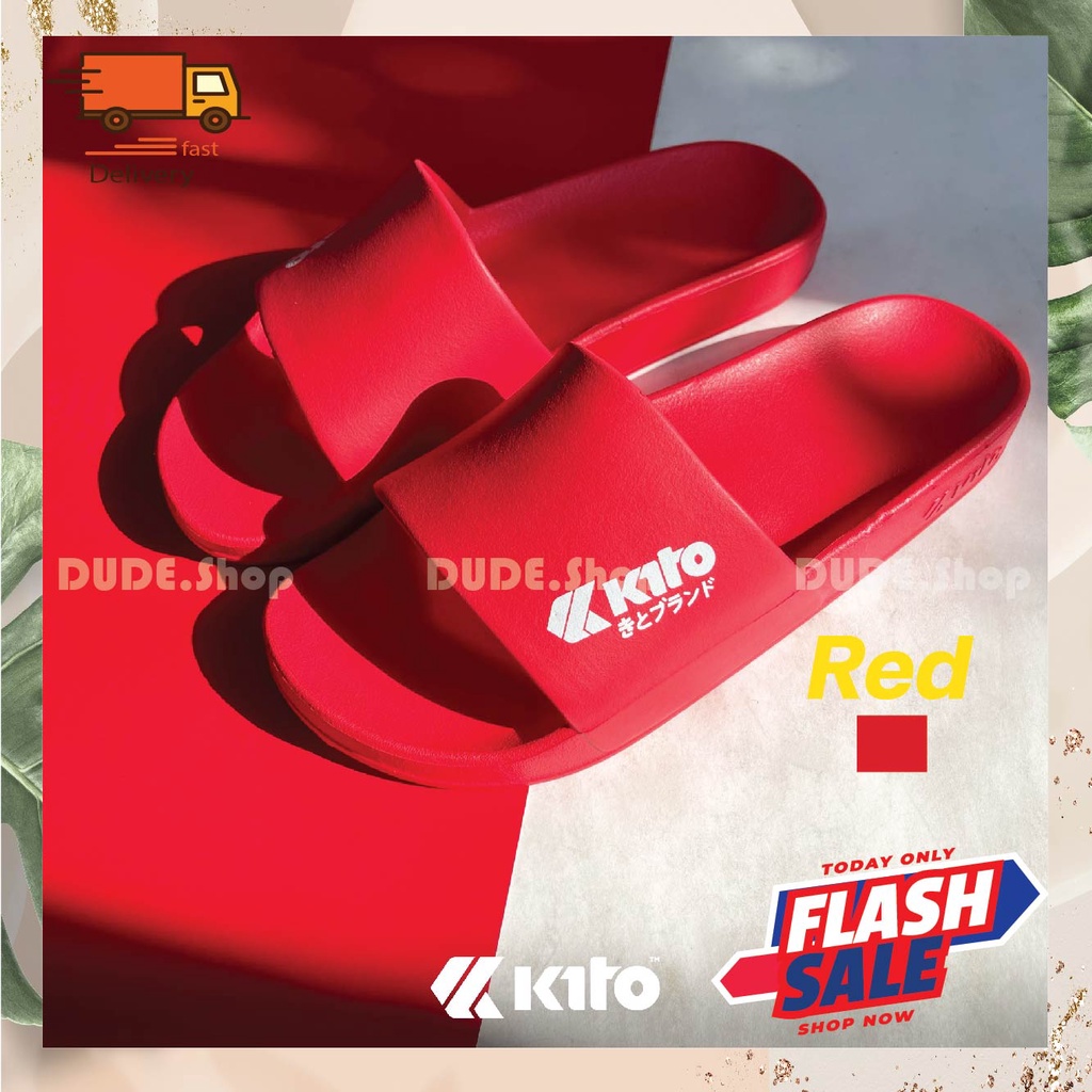 [AH98] Kito รองเท้าแตะ รองเท้าสวมกันน้ำ เบาสบาย ผู้ชาย ผู้หญิง พร้อมส่ง (ส่งไว-เก็บปลายทาง ...