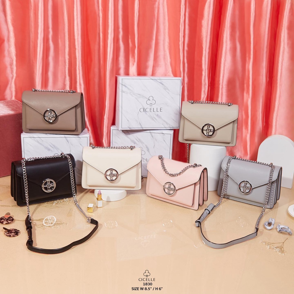 กระเป๋าแบรนด์ CICELLE (ซีเซล) สไตล์ Modern Luxury PlPq (รุ่นคุณรถเมล์ ...