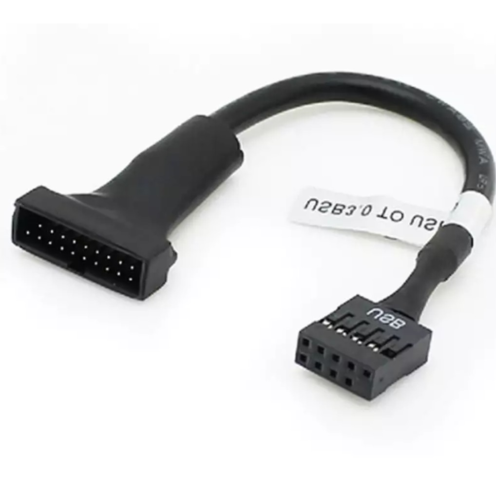19 Pin USB 3.0 Female To 9 Pin USB 2.0 Male Motherboard Cable Adapter ...