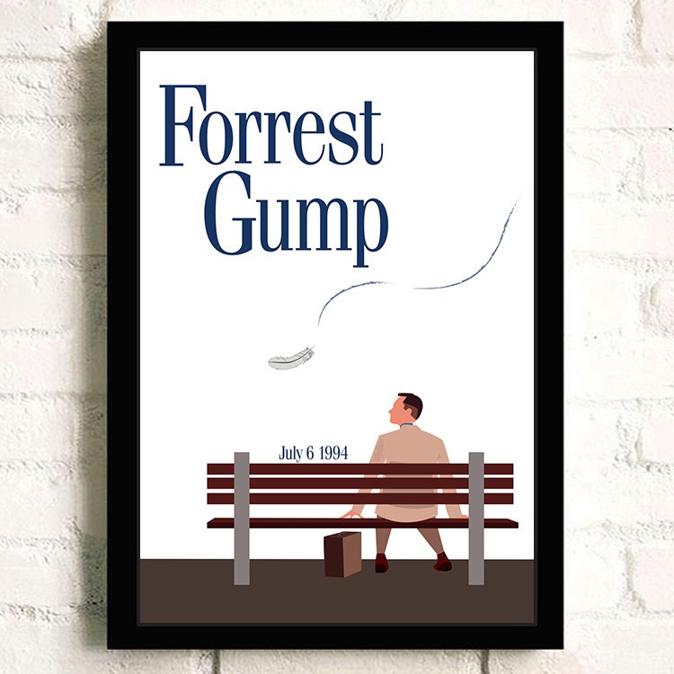Forrest Gump Classic Movie HD Star โปสเตอร์ตกแต่งผนังบ้าน คาเฟ่ บาร์ ...
