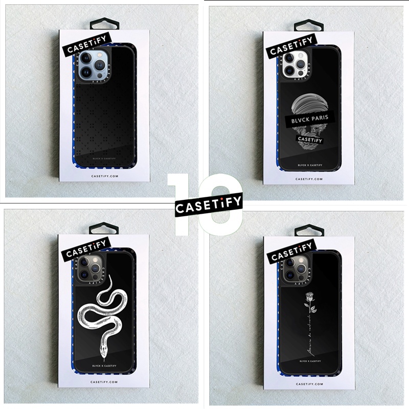BLVCK CASETiFY Skull Monogram Snake Plating Makeup Mirror Casing For ...