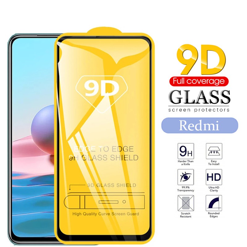 ฟิล์มกระจกแบบเต็มจอ For Xiaomi Redmi 13 13c A3 12 12c A2 A1 10 2022