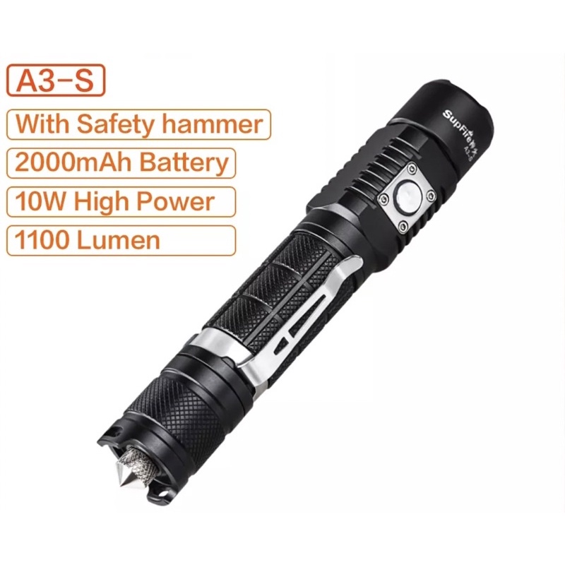 ไฟฉาย supfire-A3s （1100LM） | Shopee Thailand