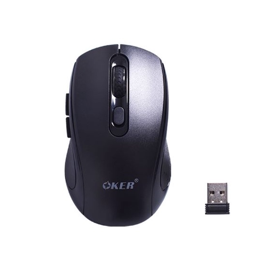 OKER BLUETOOTH & 2.4G DOUBLE CHANNELS WIRELESS MOUSE M825 สีดำ | Shopee ...