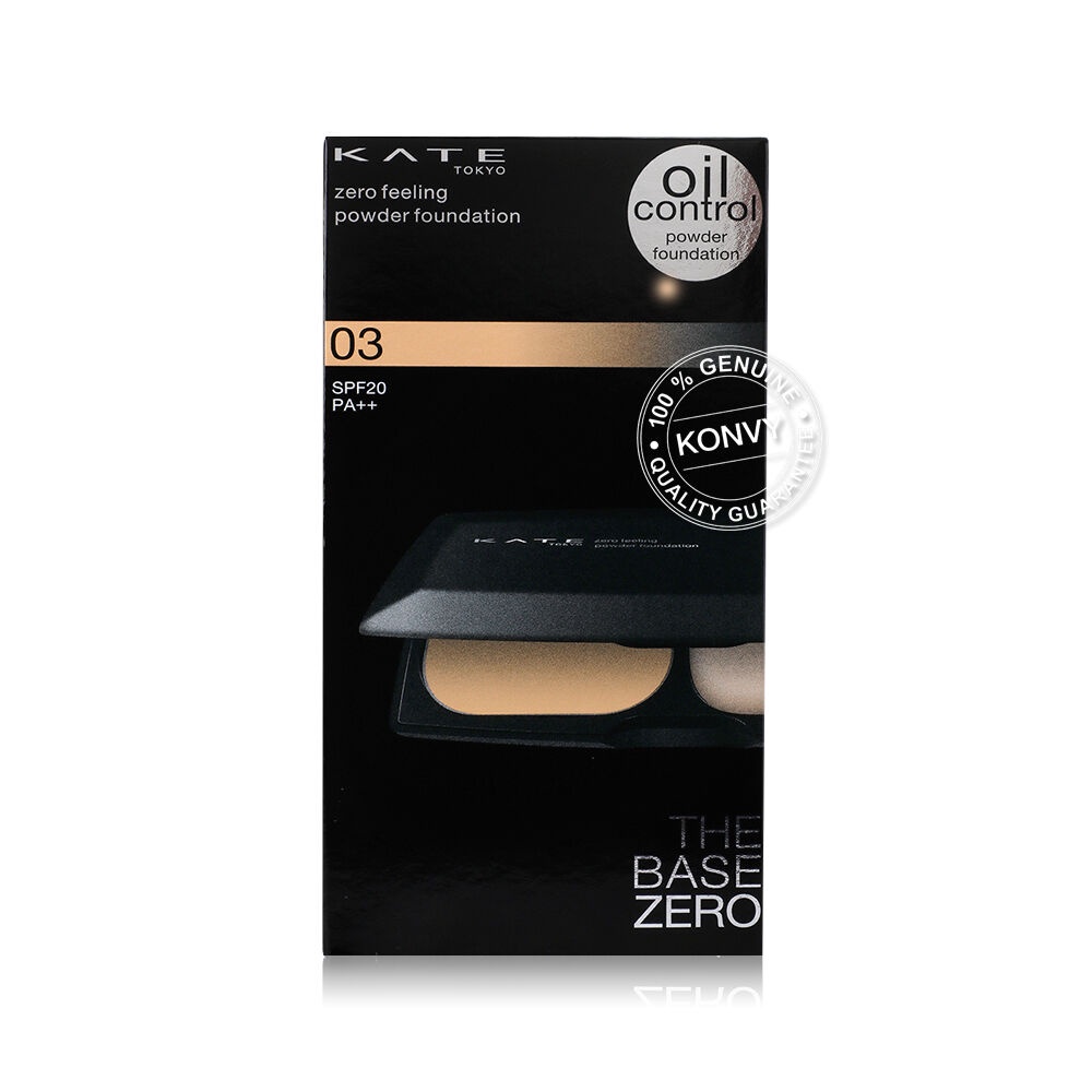 KATE Zero Feeling Powder Foundation 9.5g #03 เคท แป้งผสมรองพื้นโฉมใหม่ ...