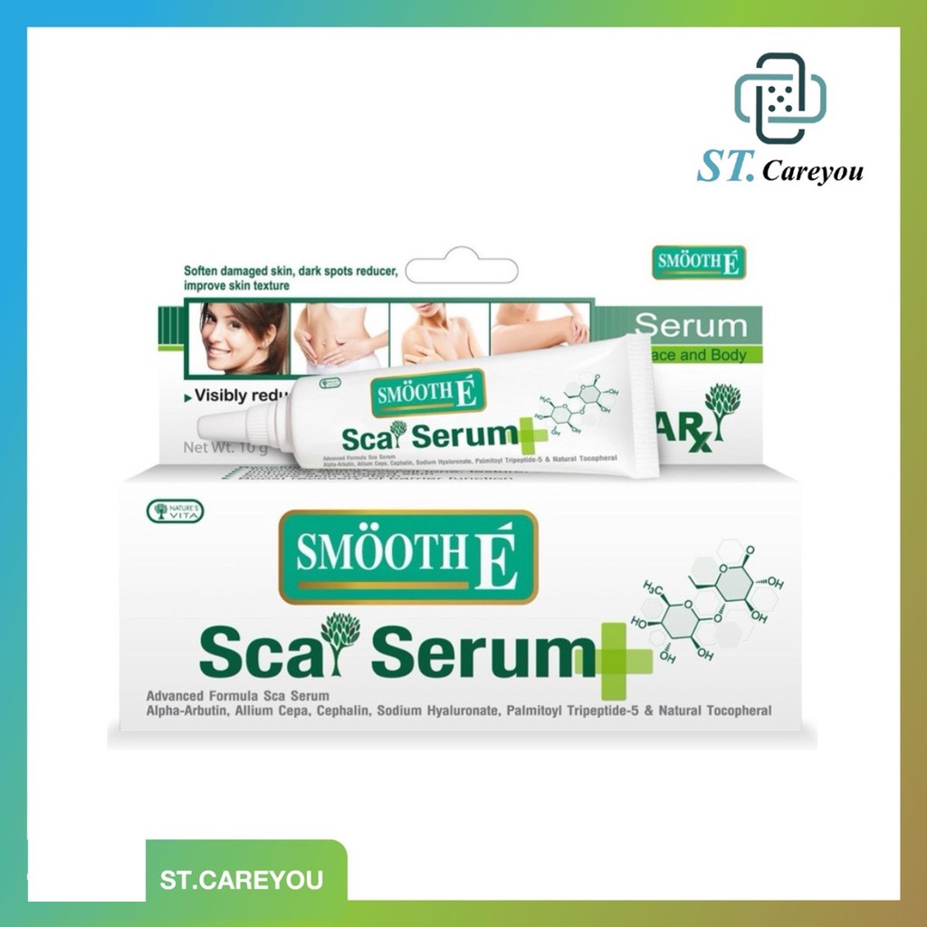*ผลิต10/23* Smooth E Scar Serum Advanced Formula 10กรัม บำรุงผิวหน้าและ ...