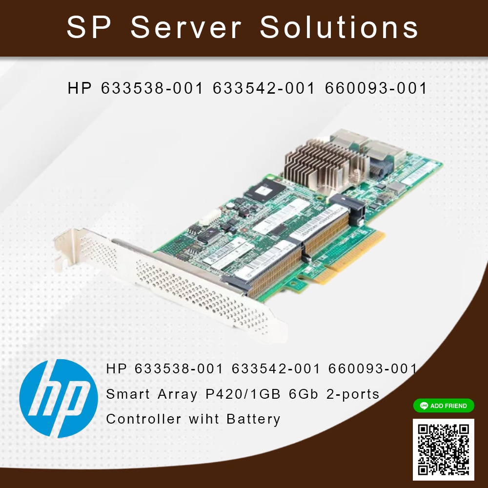 HP 633538-001 633542-001 660093-001 Smart Array P420/1GB 6Gb 2-ports ...