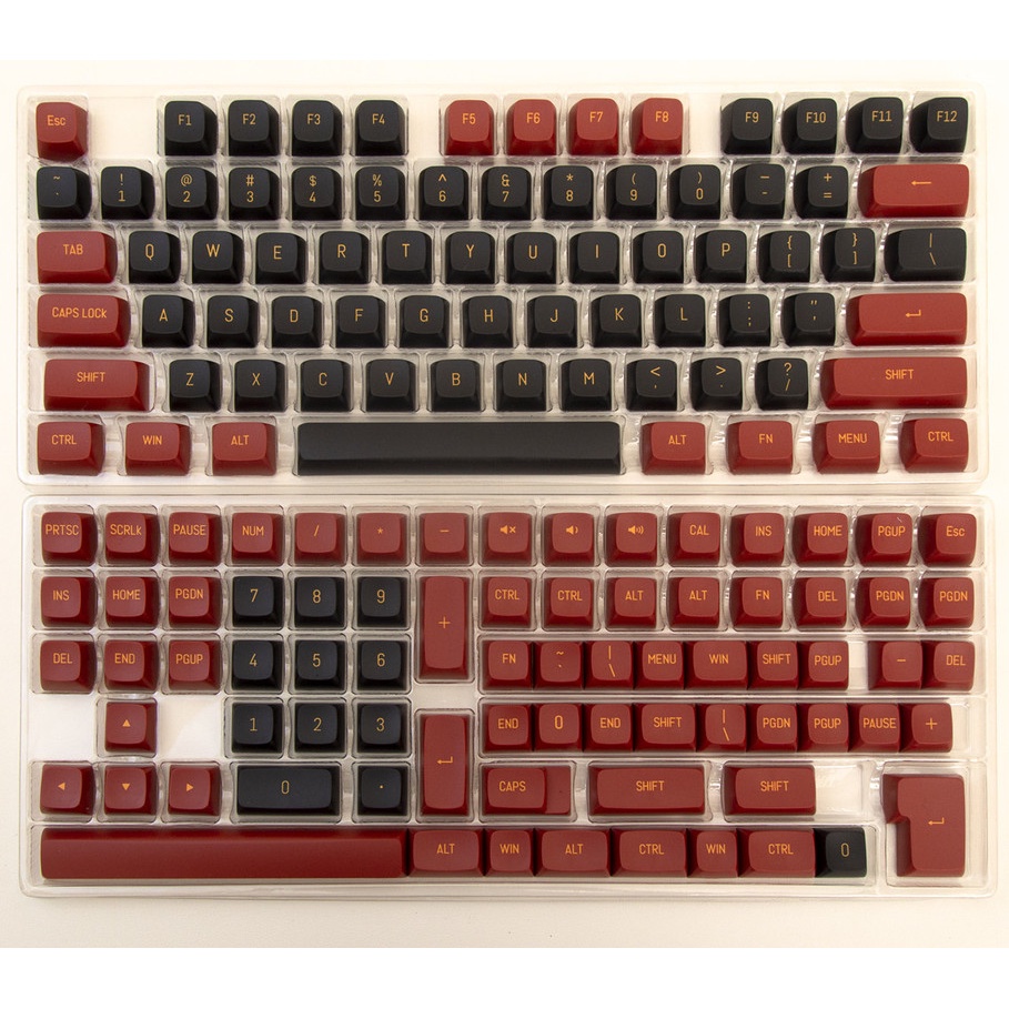 148 คีย์ White Green Keycaps CSA Profile PBT Double Shot คีย์บอร์ดแบบ ...