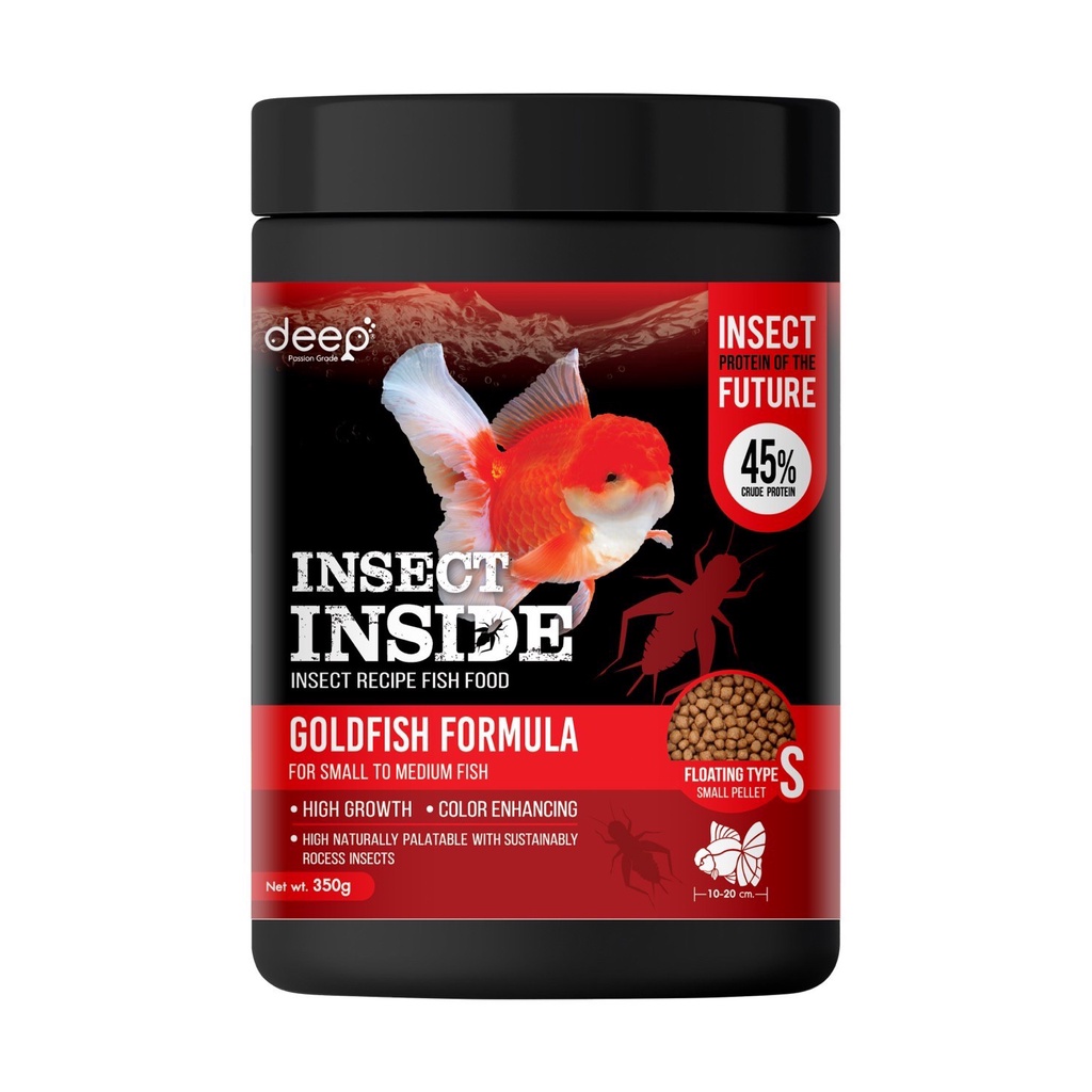 DEEP INSECT INSIDE!! (อาหารปลาทองสูตรผสมโปรตีนจากแมลง โปรตีนสูง เร่งโต ...