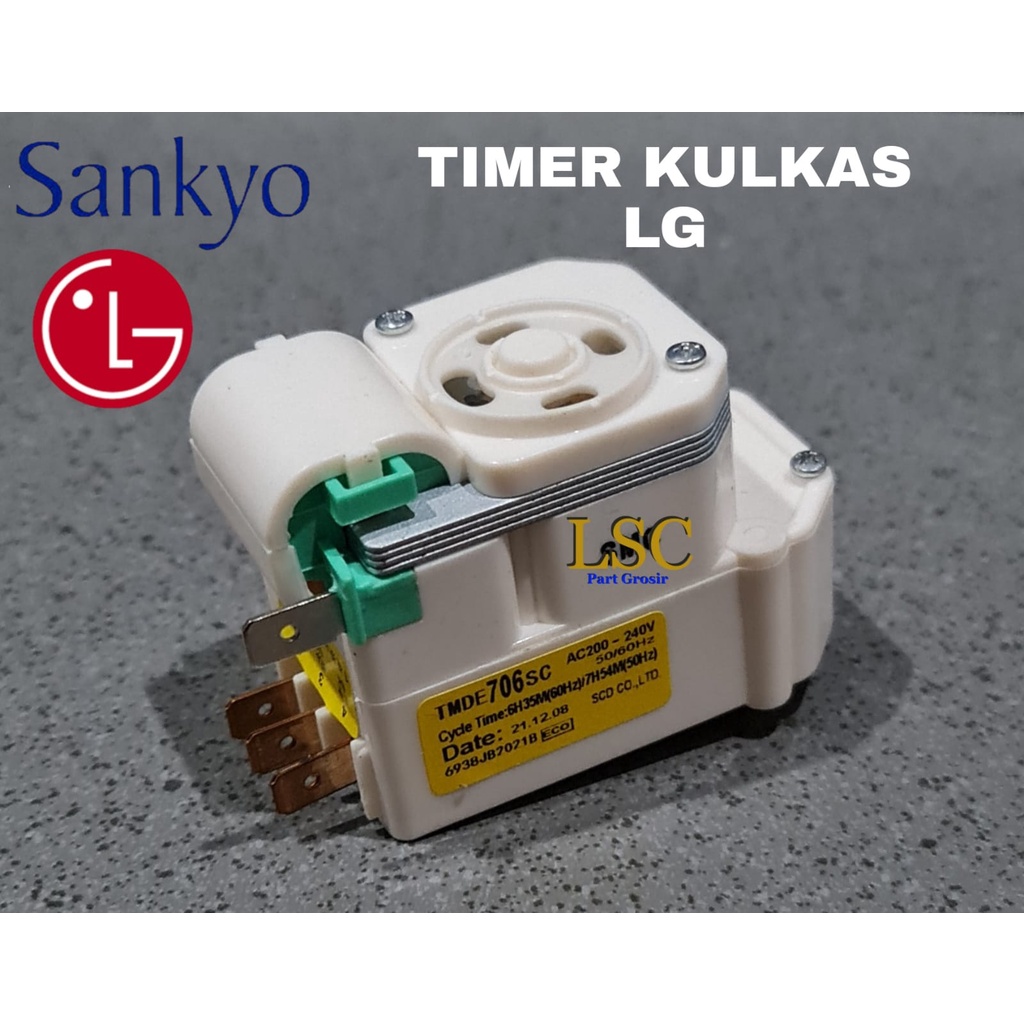 Tmde 706 SC ตู้เย็นจับเวลา LG 2 ประตูตู้เย็นจับเวลา Sankyo Sanyo Defroster ตู้เย็นจับเวลา 706SC ...