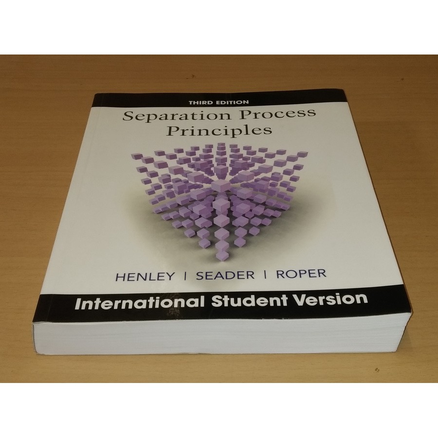 Separation Process Principles 3edition ( อุตสาหกรรมเคมี หลักการ ...
