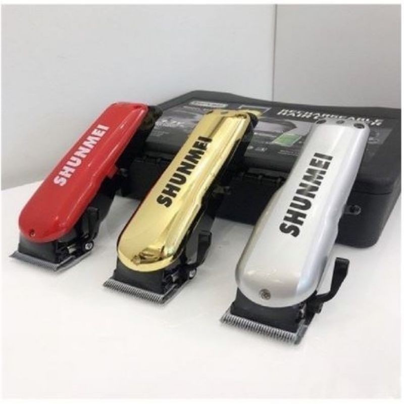 Shunmei 808A💥ปัตตาเลี่ยนสำหรับมืออาชีพตัดผมไร้สายTrimmer 6500-7000รอบต่อนาทีมี3สีให้เลือกสีแดง ...
