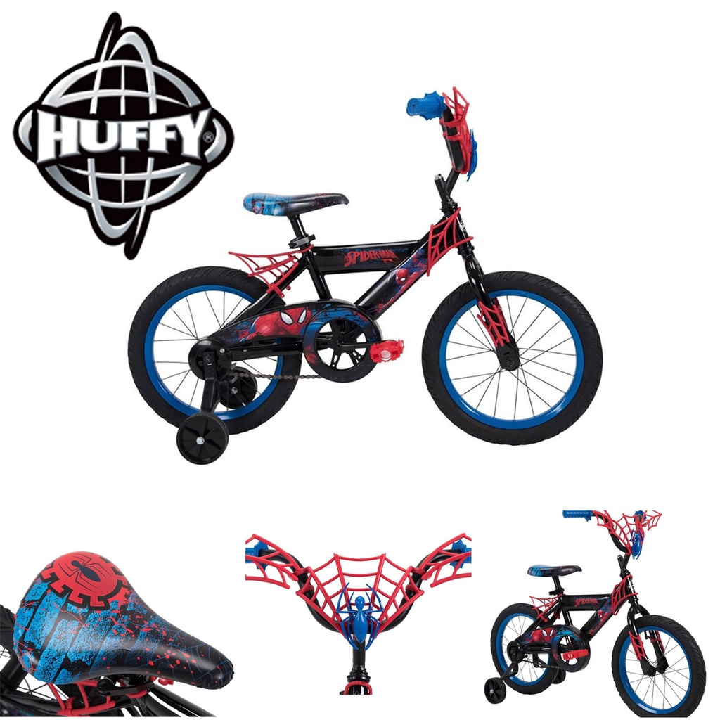 จักรยานฟิกซ์เกียร์ Huffy Marvel 16" Spider-Man Kids' Bike - Blue ราคา 5,990 - บาท | Shopee Thailand