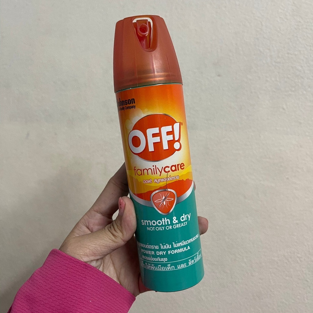ออฟสมูธแอนด์ดรายสเปรย์กันยุง 4ออนซ์ ไล่ยุง ไล่แมลง Off Smooth and Dry ...
