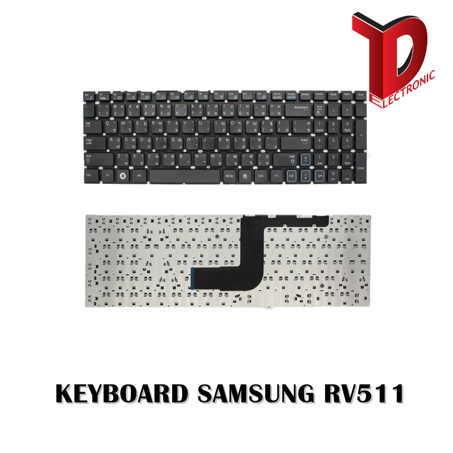 KEYBOARD SAMSUNG RV511 / คีย์บอร์ดโน๊ตบุ๊ค ซัมซุง ภาษาไทย-อังกฤษ ...