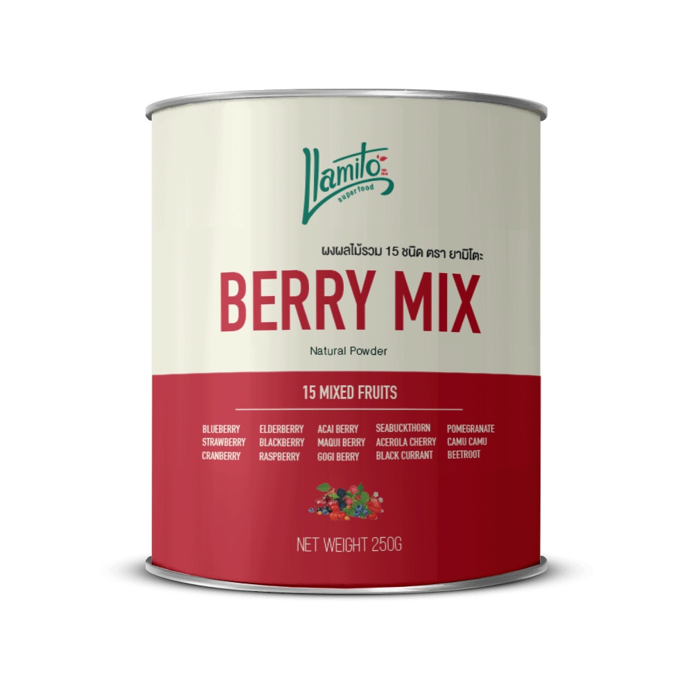 Llamito ผงเบอร์รี่มิกซ์ ออร์แกนิค 15 ชนิด (Organic Berry Mix Powder 15 ...