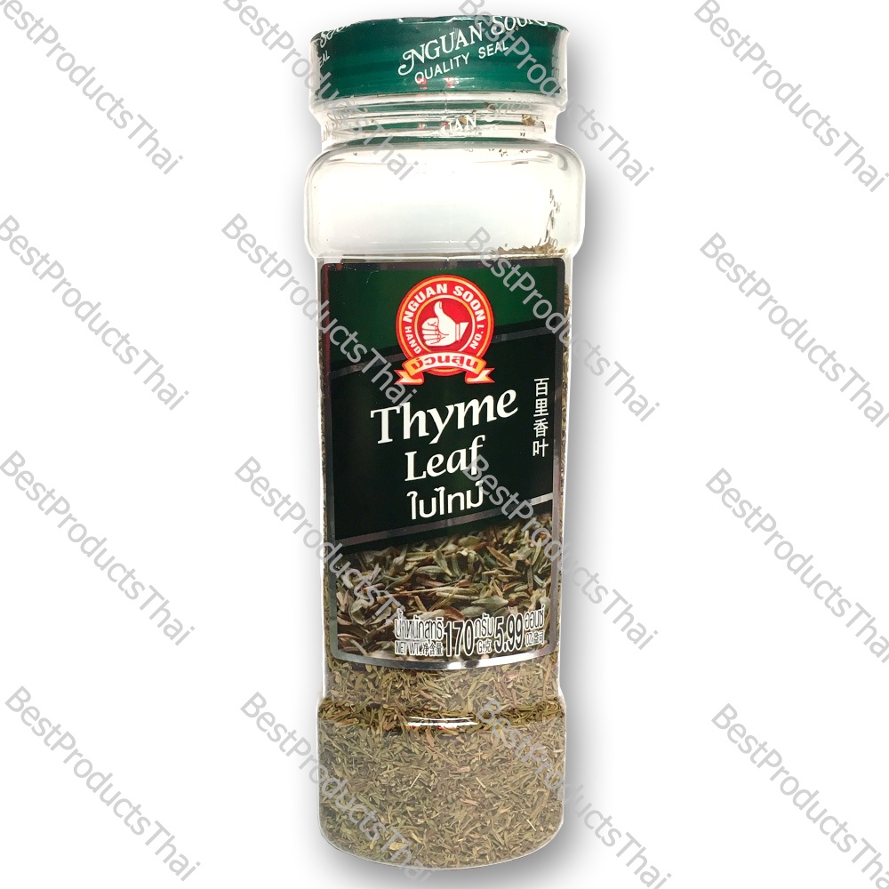 ใบไทม์ 100% THYME LEAF ขนาดน้ำหนักสุทธิ 170 กรัม บรรจุขวดพลาสติก เครื่องเทศคุณภาพ คัดพิเศษ สะอาด ...