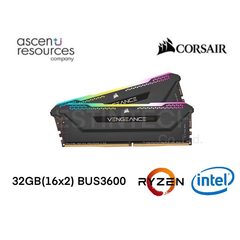 RAM DDR4(3600) 32GB(16x2) CORSAIR Vengeance RGB PRO SL Black / White ...