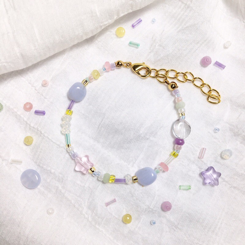 Midnight Luna - Twinkle Sprinkle bracelet กำไลลูกปัดโทนพาสเทล | Shopee ...