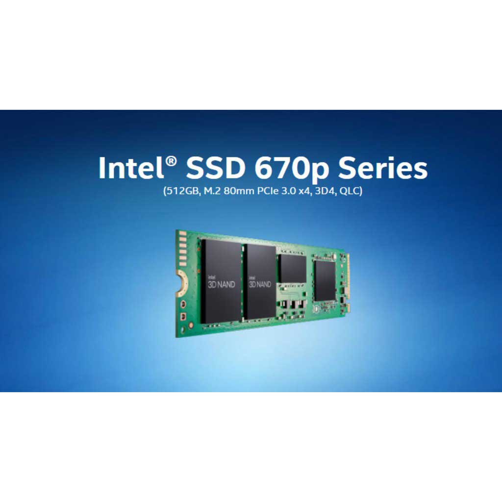 Intel® SSD 670p Series (512GB, M.2 80mm PCIe 3.0 x4, 3D4, QLC) , R/W ...