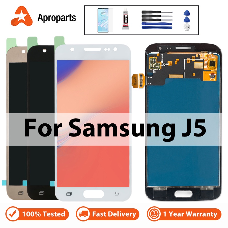 จอแสดงผล LCD สําหรับ Samsung Galaxy J5 2015 J500 J500F J500M หน้าจอ ...