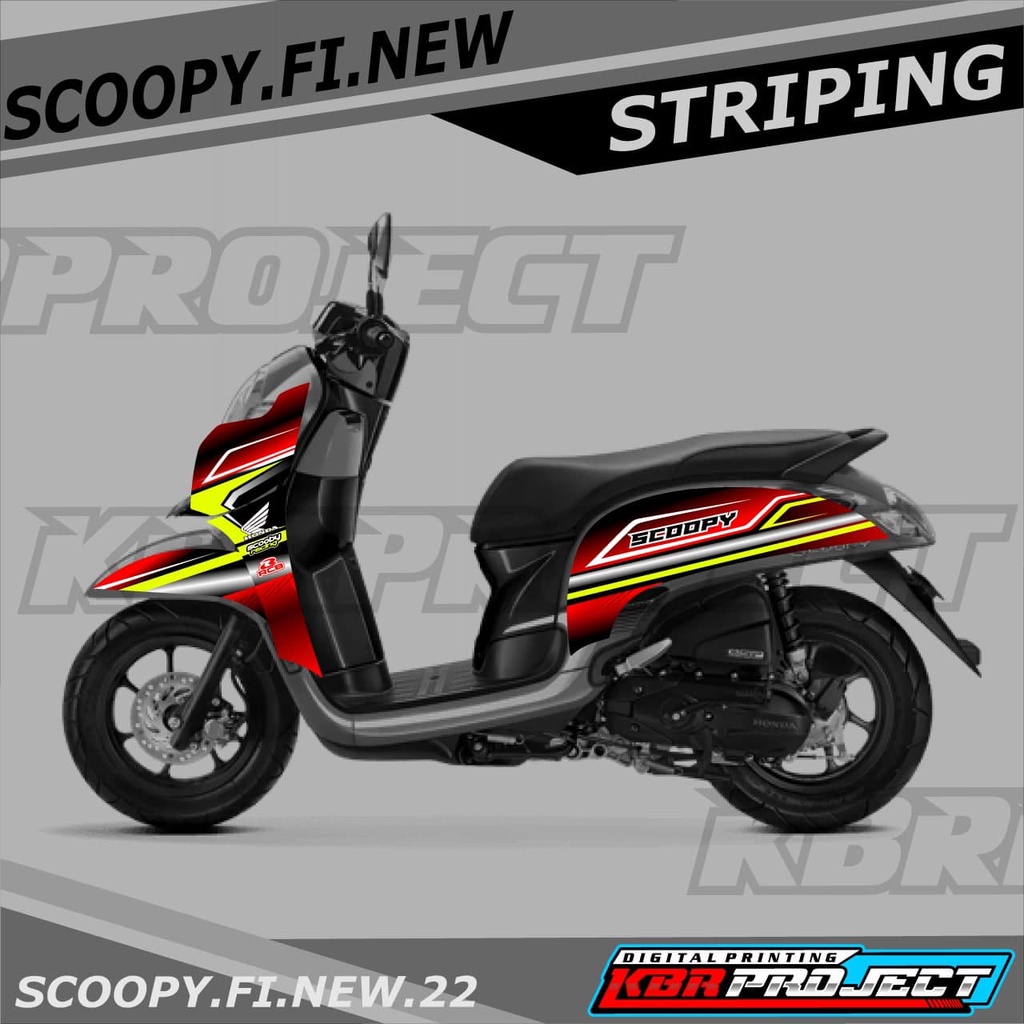 Honda SCOOPY FI NEW Striping Sticker - NEW SCOOPY FI MOTORCYCLE ...