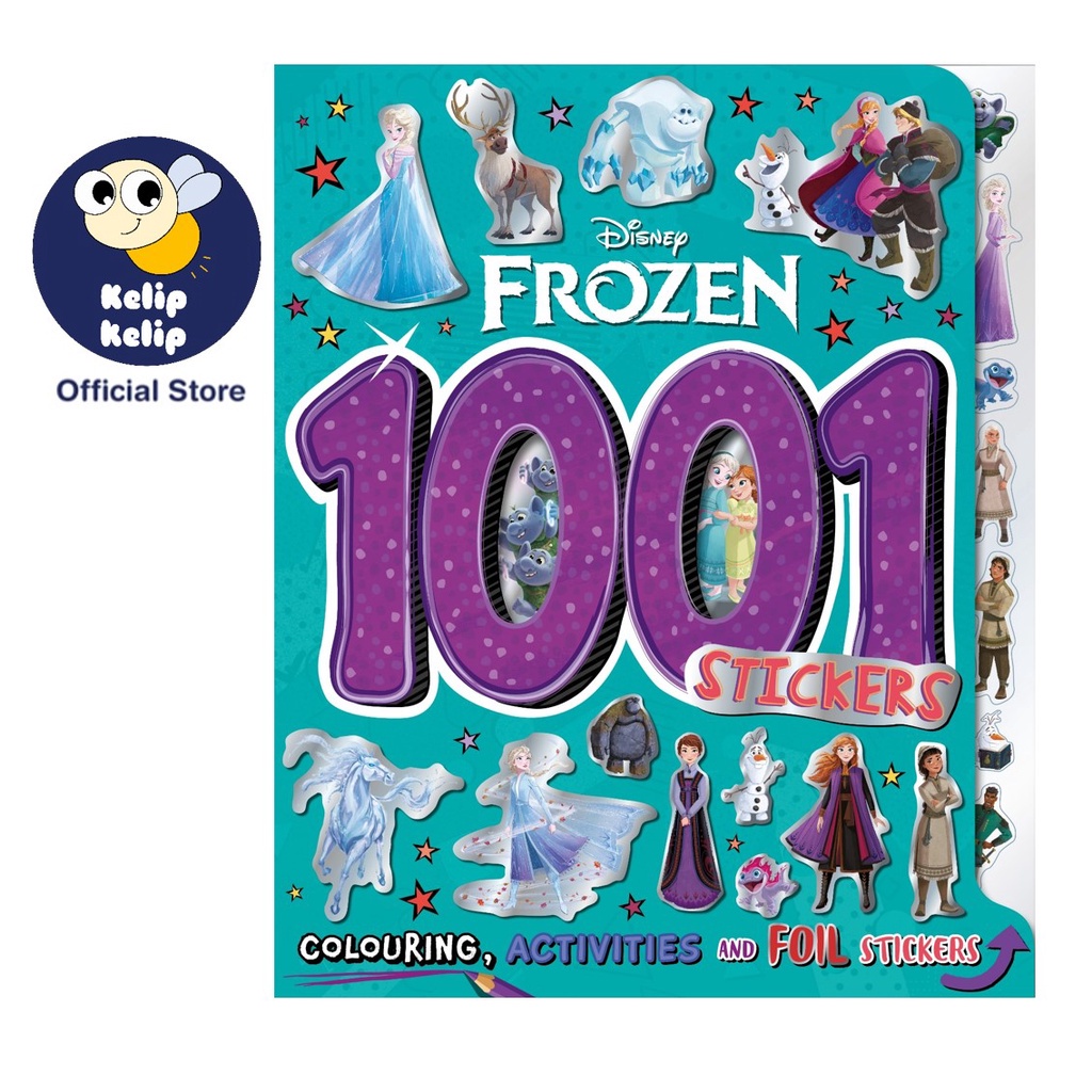 สติกเกอร์ฟอยล์ ลายการ์ตูนดิสนีย์ Frozen Disney 1001 Elsa Anna Olaf ...