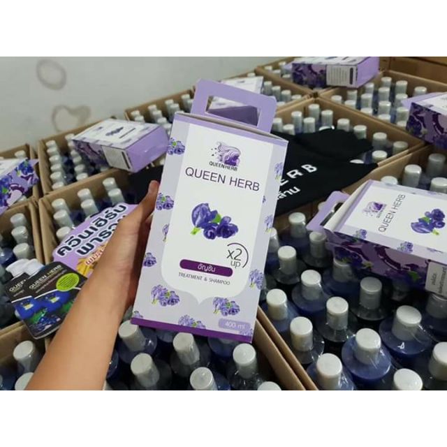 Queen Herb ควีนเฮิร์บ แชมพูอัญชัน | Shopee Thailand