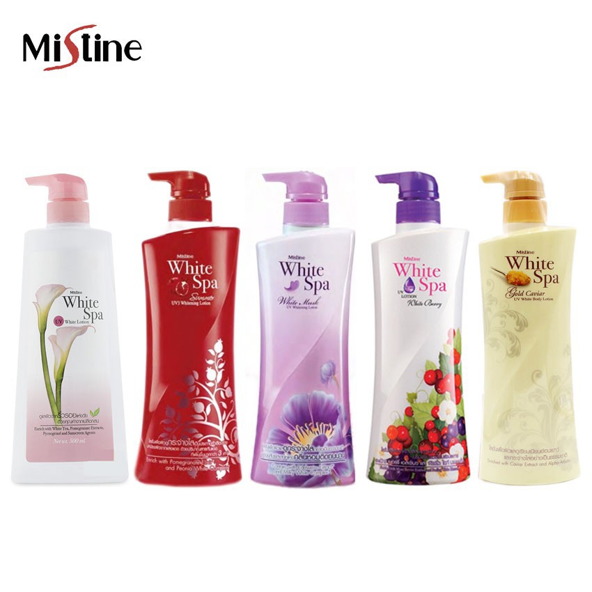 Mistine White Spa Body Lotion 400ml. มิสทิน ไวท์ สปา ไวท์เทนนิ่ง โลชั่น ...